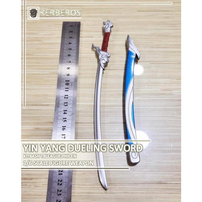 Jual Kitbash Tbleague Phicen Figure Yin Yang Dueling Broad Sword 1 6