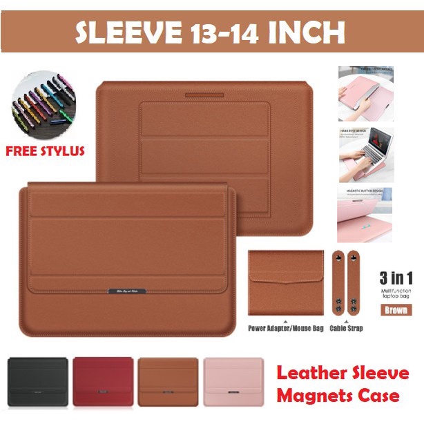 Jual ASUS ROG FLOW Z13 13 LEATHER SLEEVE MAGNETS CASE 3IN1 LAPTOP STAND ...