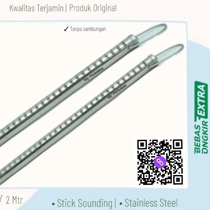 Jual Dipstik ukur BBM 2 meter 3 meter 4 meter stainlees Stick sounding ...