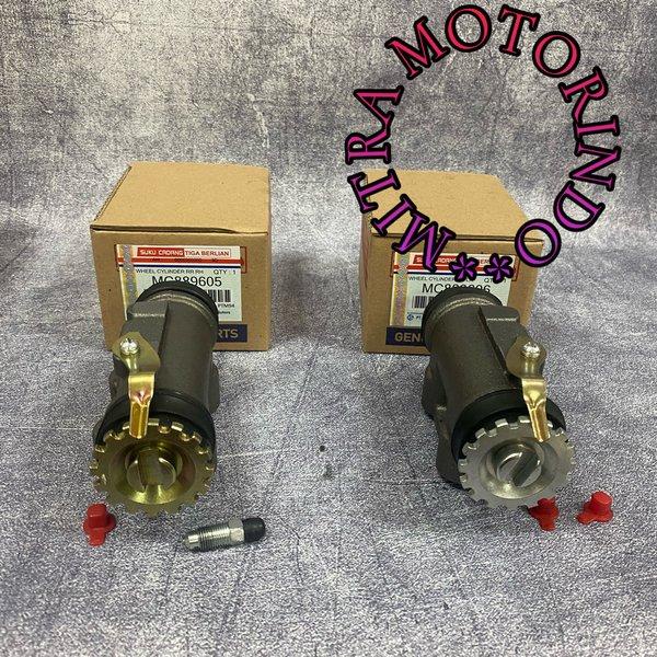 Jual Wheel cylinder assy/Bak rem belakang kanan 1set/2pcs Mitsubishi ...