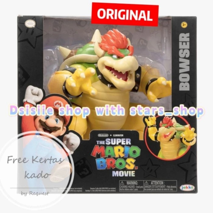 Jual New Ori The Super Mario Bros Movie Bowser Fire Breathing Figure 7 ...