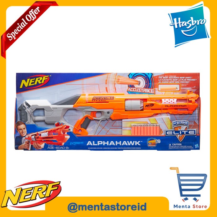 Jual NERF N-Strike Elite Accustrike Series Alphahawk Hasbro Original ...