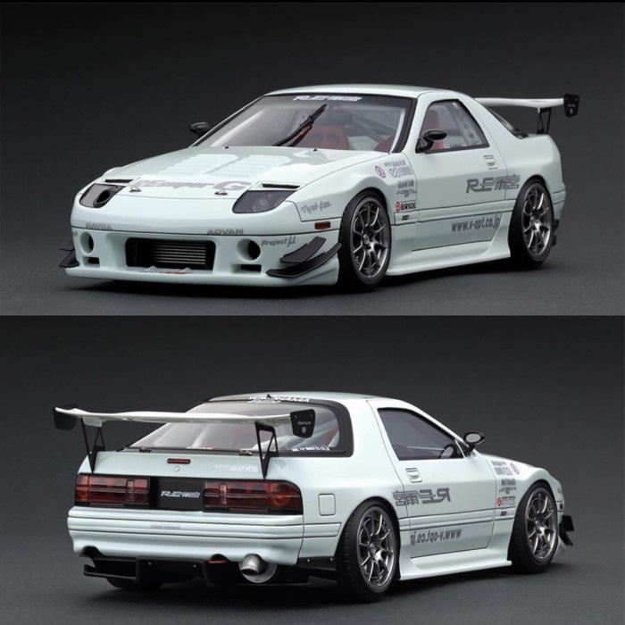 Jual New Ignition Model 1:18 Mazda Rx-7 Fc3S Re Amemiya [White] Terbaru | Shopee Indonesia