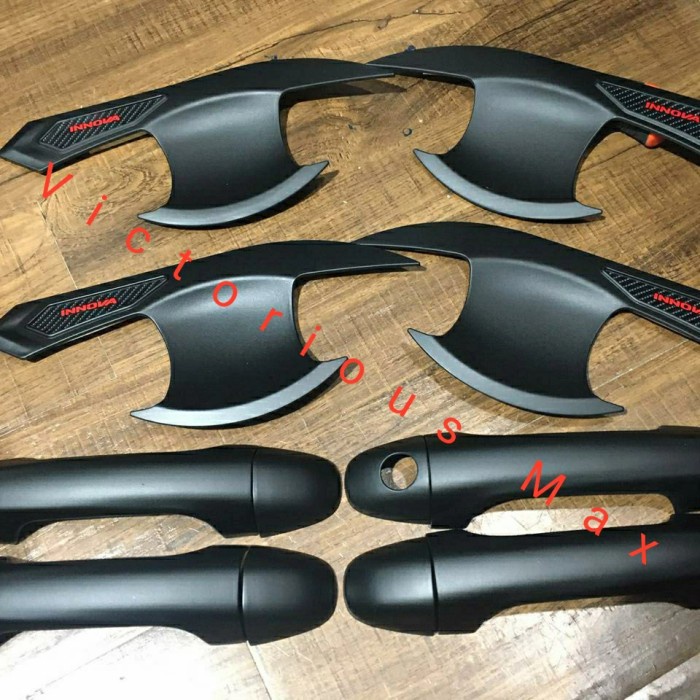 Jual Paket Outer & Cover Door Handle/Handel Innova Reborn/Hi Lux Black ...