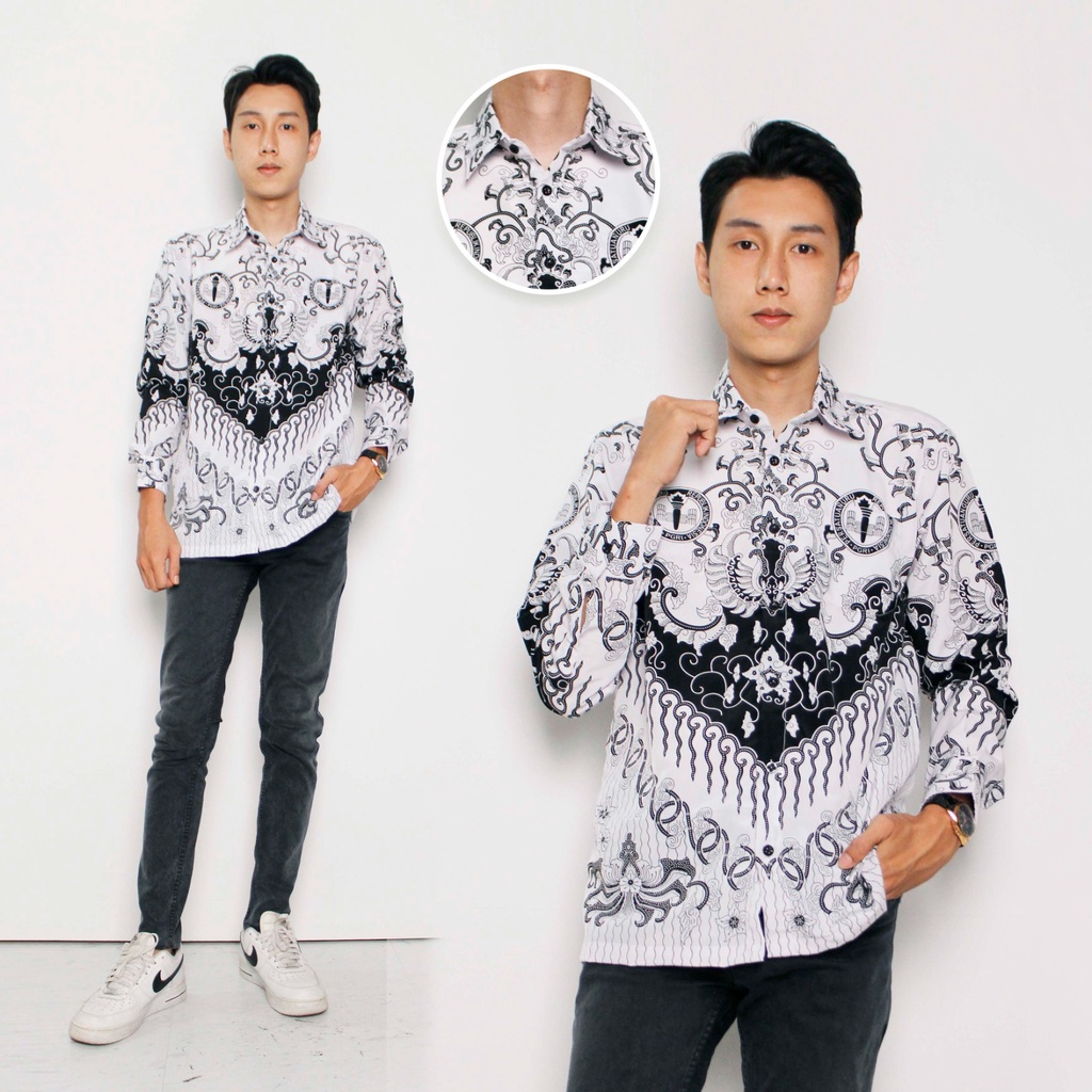 Jual KEMEJA BATIK PGRI PRIA PANJANG / SERAGAM PGRI KUSUMA BANGSA BATIK PGRI GURU 2022 | Shopee ...