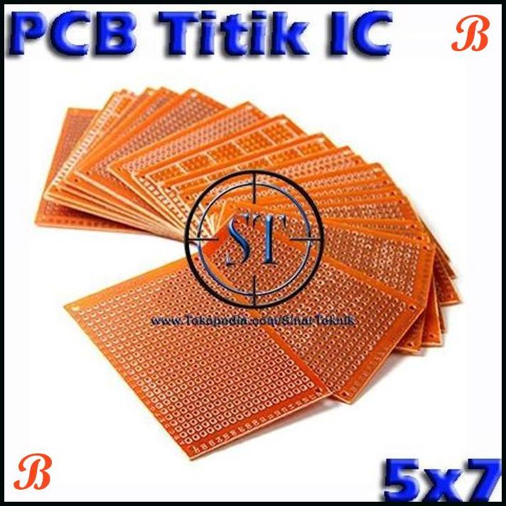 Jual 5X7 CM PCB TITIK LUBANG IC (MATRIX CIRCUIT BOARD BAKELITE SOLDER ...