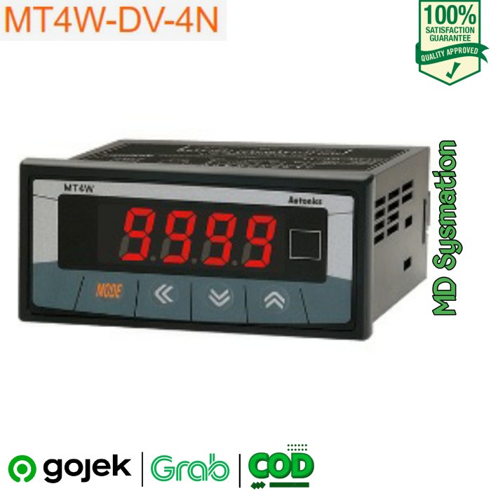 Jual Autonics MT4W-DV-4N Volt Meter / Panel Meter DC, Indikator | Shopee Indonesia