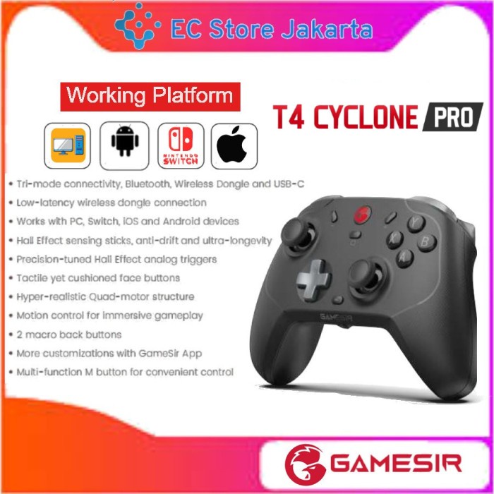 Jual GAMESIR T4 CYCLONE PRO GAMEPAD GAME CONTROLLER JOYSTICK SMARTPHONE ...