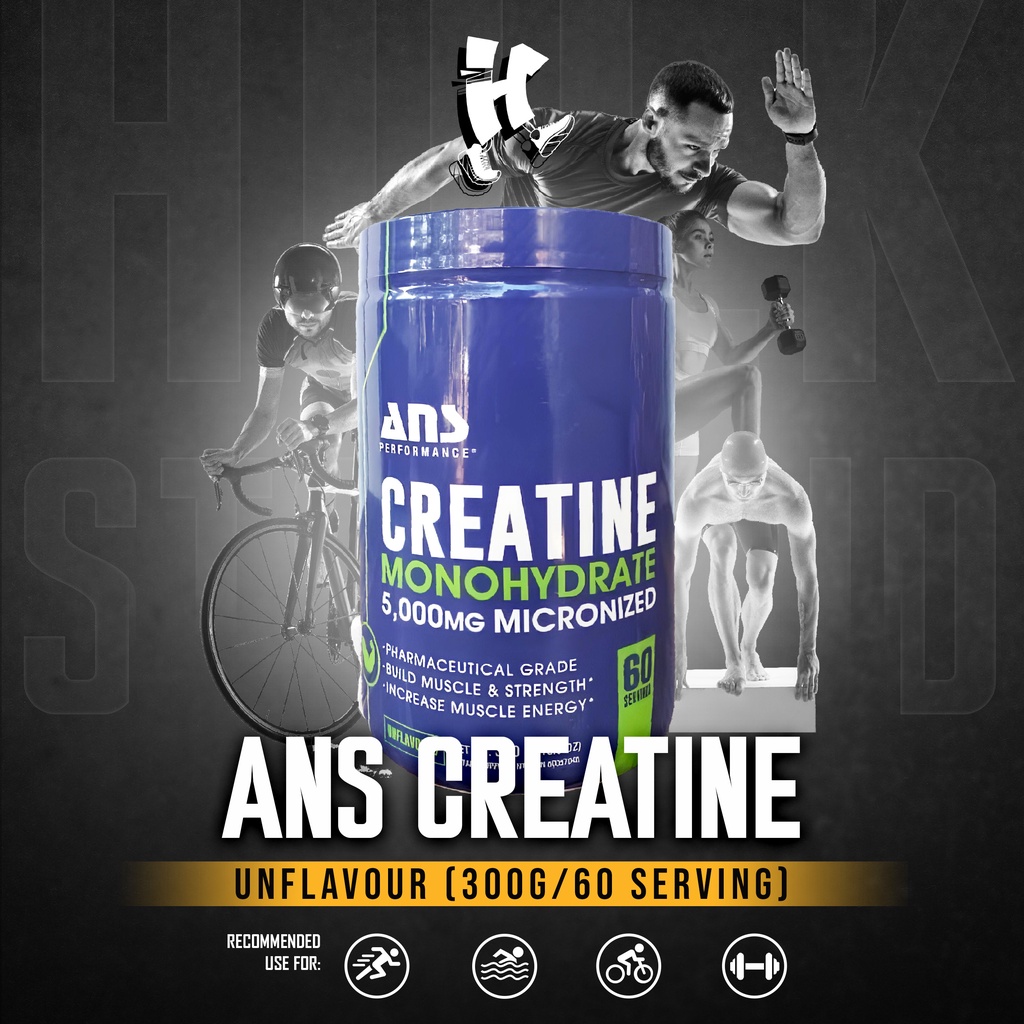 Jual ANS Creatine 300 Gram Creatine Monohydrate Pharmaceutical Grade | Shopee Indonesia