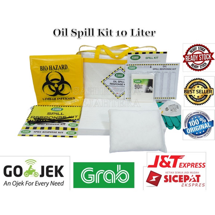 Jual [New Ori] Oil Spill Kit 10 Liter Oil Spill Kit 10L Kemasan Soft ...