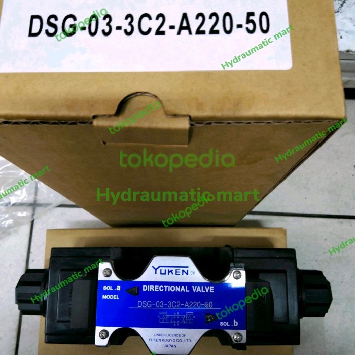 Jual SOLENOID YUKEN DSG-03-3C2-A220-50 / YUKEN DSG03 / SELENOID DSG03 | Shopee Indonesia