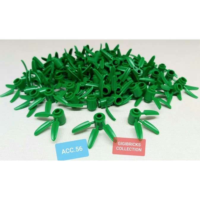 Jual Original Ledo Lego Part Original Acc.56 Green Plant Brick, Round 1 ...