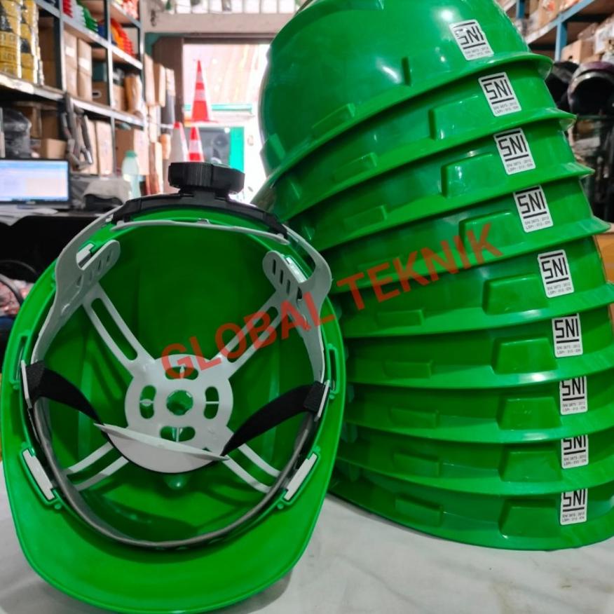 Jual Promo - Helm Safety FASTRACK Hijau, Helm Proyek - Helm Proyek Fast ...