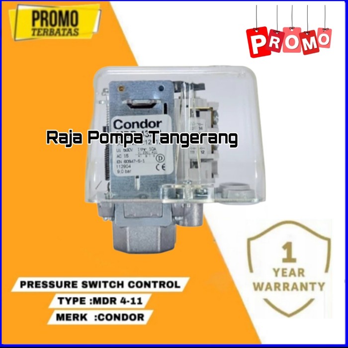 Jual [Original] Pressure Switch Condor Mdr 4-11 Otomatis Pompa Air ...