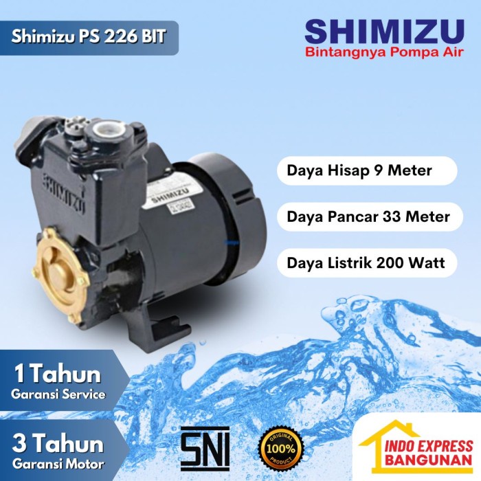 Jual [Original] Pompa Air Shimizu Ps 226 Bit Garansi Resmi Terbaru ...
