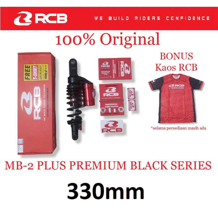Jual [Baru] Shock Tabung Rcb Mb 2 Plus Matic Vario 125 150 330Mm Hitam ...