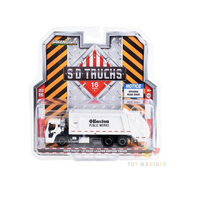 Jual GreenLight 1/64 2020 Mack LR Rear Loader Refuse Truck - 45160-C | Shopee Indonesia