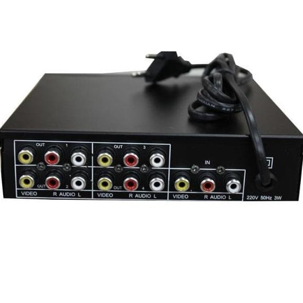 Jual JUAL Audio Video AV SPLITTER SPLITER DISTRIBUTOR 4 CHANNEL ...