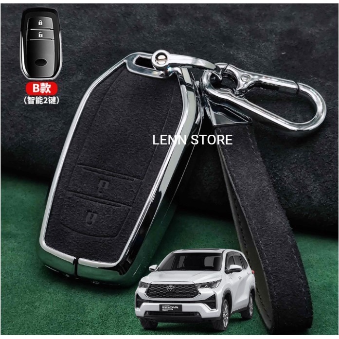 Jual Cover Sarung Kunci Remote Kulit Logam Toyota Innova Zenix G/V 2023 ...