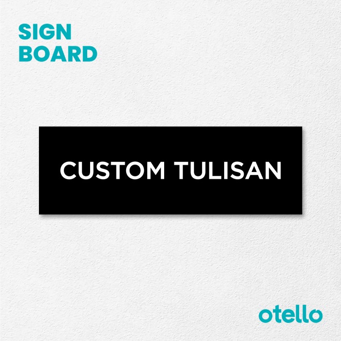 Jual Custom Sign Board Nama Ruangan Akrilik Print Papan Nama Ruang ...