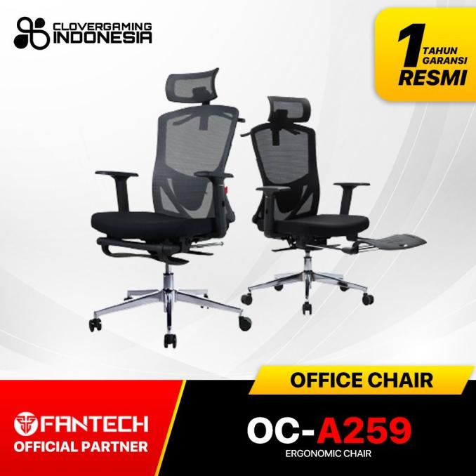 Jual Fantech OCA259/OC-A259 Kursi Kantor Kerja Jaring Premium Office ...