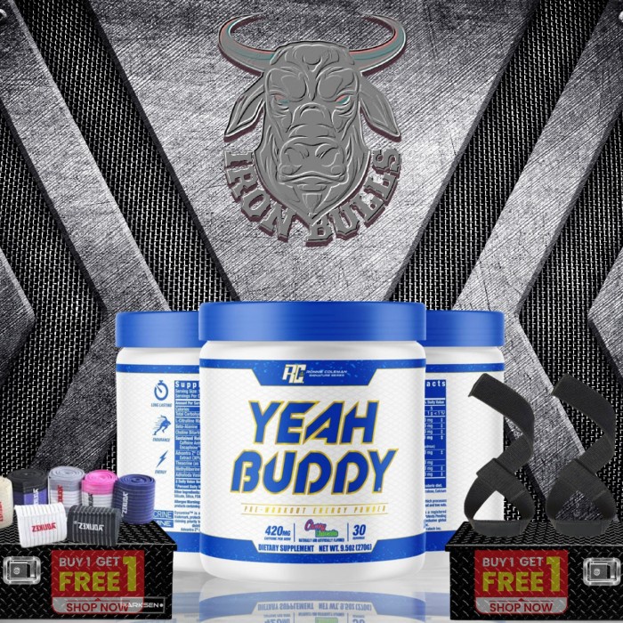 Jual YEAH BUDDY 30 Serving New Ronnie Coleman Yeah Buddy | Shopee Indonesia