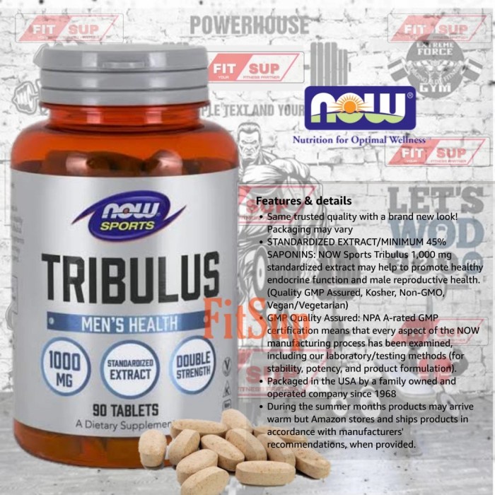 Jual TRIBULUS 90tablets NowFood NowSport tribulus Rc tribulus 90tab ...