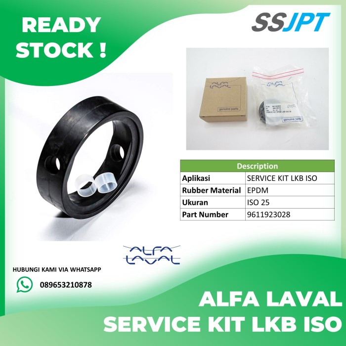 Jual SERVICE KIT EPDM LKB ISO 25 Seal Gasket Butterfly Valve-ALFA LAVAL ...