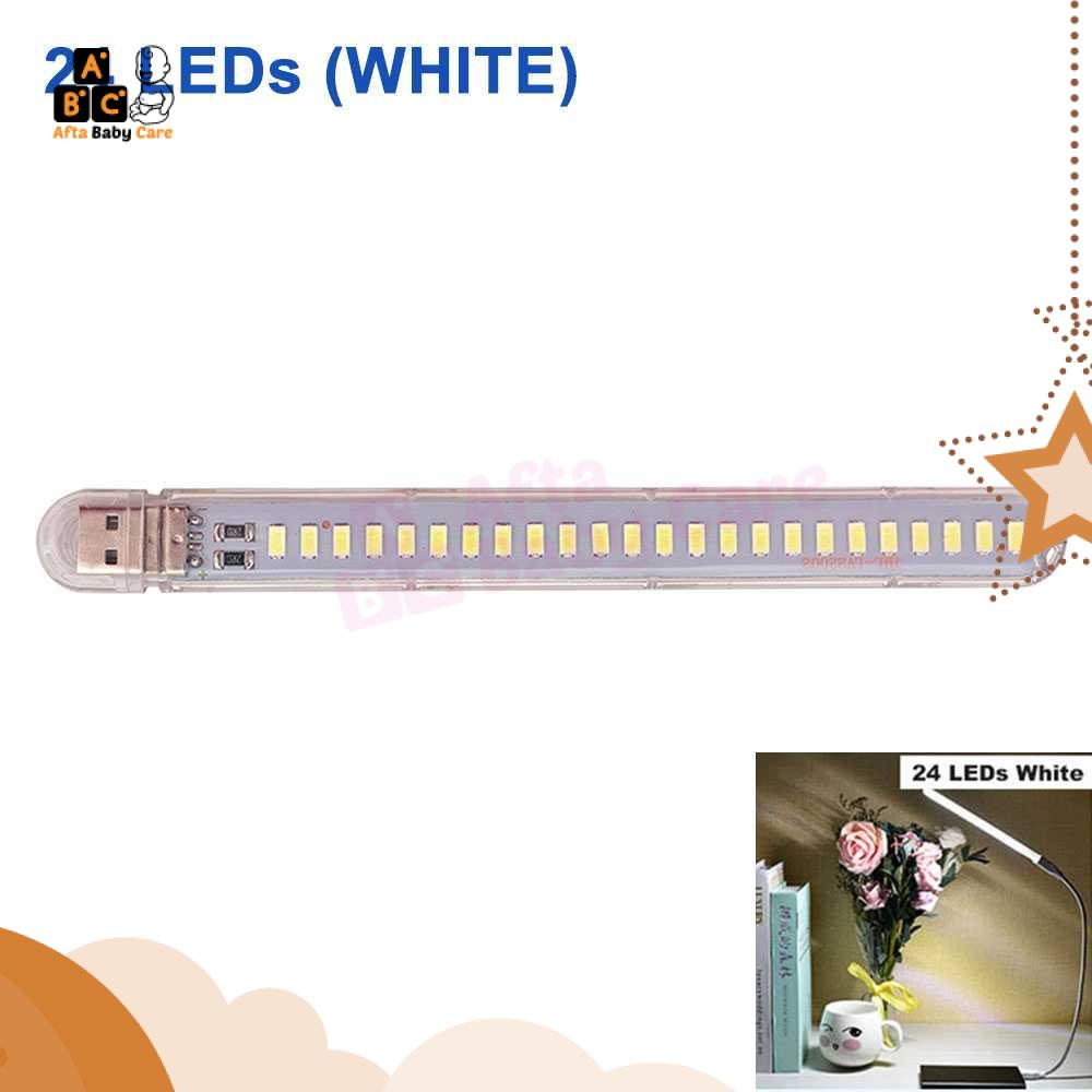 Jual Lampu Baca Belajar Mini LED USB Strip Portable Cool White 12W 5V ...