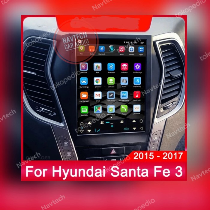 Jual Head unit android 10 inch oem Hyundai Santa fe Vertical Screen ...