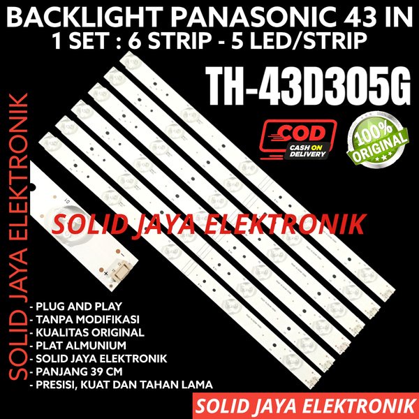 Jual Disc!! Backlight Tv Led Panasonic 43 Inc Th 43D305G 43D305 ...