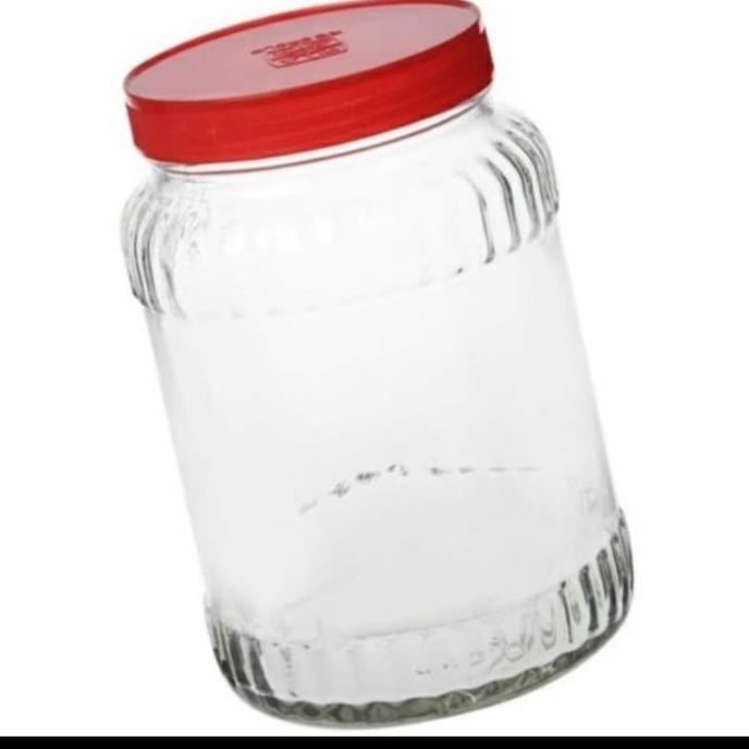 Jual Diskont Toples Kaca Beling 3L Makanan Kue Lebaran Biskuit Jar ...