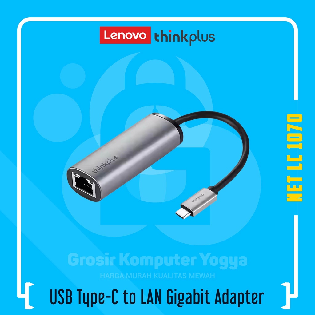 Jual Lenovo Thinkplus USB Type-C to Ethernet Gigabit USB LAN Adapter ...