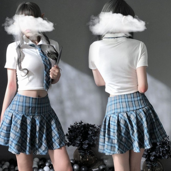 Jual Seifuku Cosplay Seragam Sekolah Jepang Wanita Skirt Set /Seifuku ...