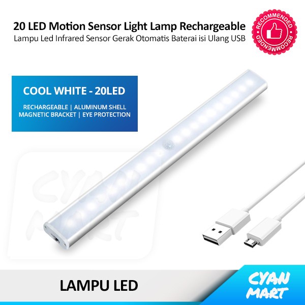 Jual LAMPU STRIP TANGGA SENSOR GERAK OTOMATIS PIR MOTION LED ...