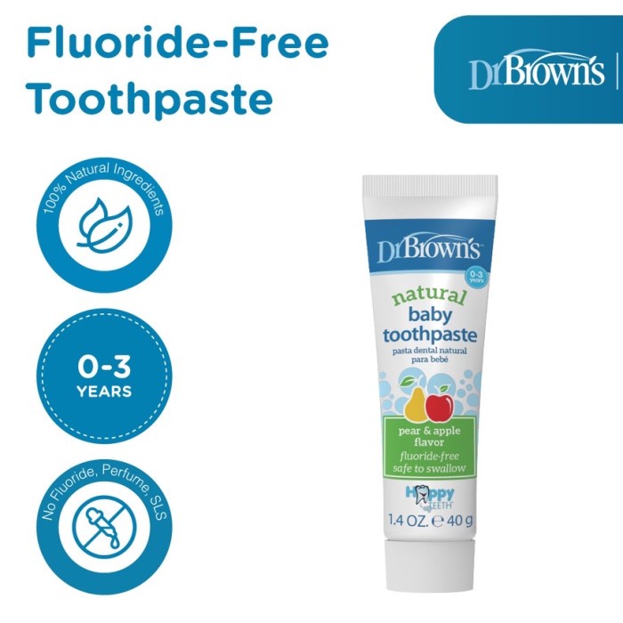 Jual Promo Dr Brown'S Happy Teeth Fluoride Free Toothpaste / Pasta Gigi ...