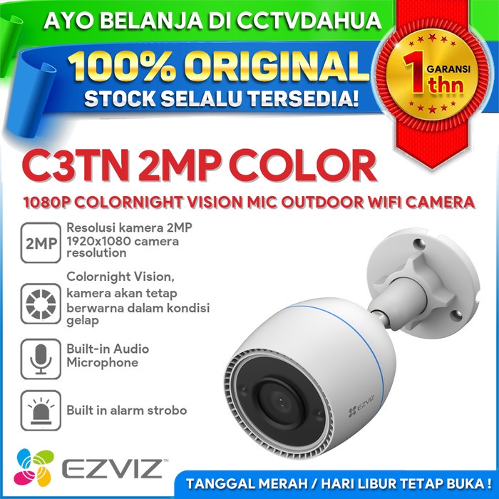 Jual Ezviz Outdoor C3N COLOR NIGHT Smart IR Outdoor IP Cam FHD 1080p ...