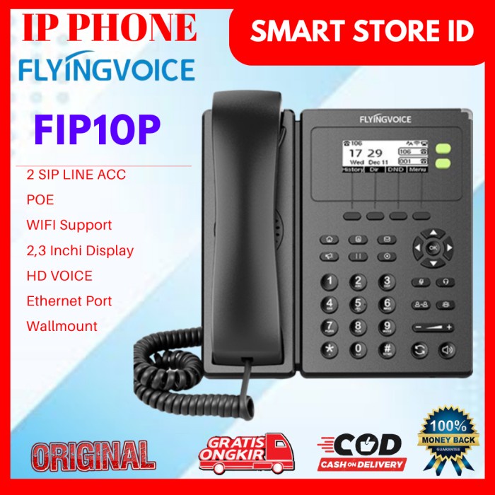 Jual Promo Ip Phone Flying Voice Fif10P Poe Wifi Voip Ipphone ...
