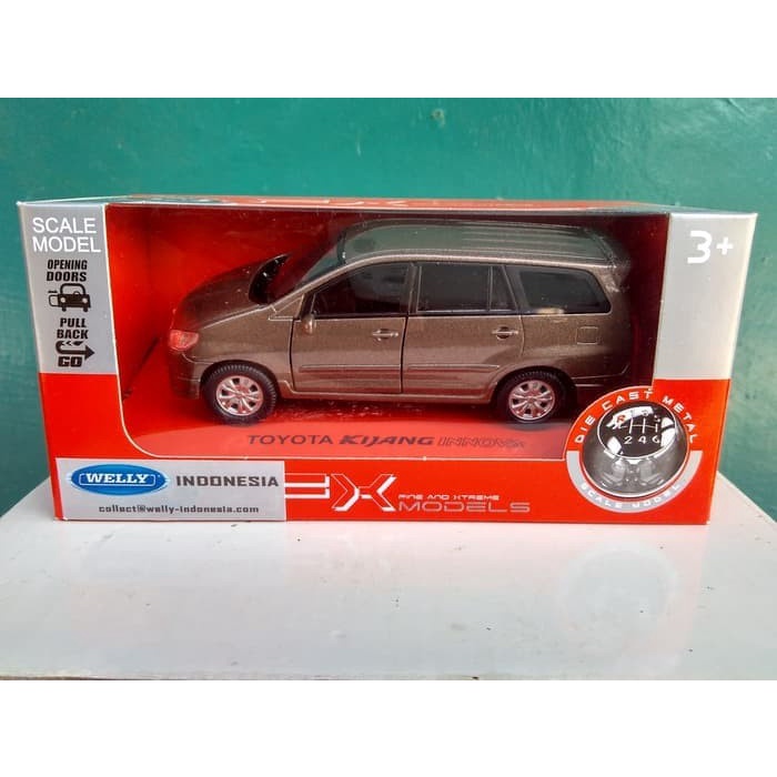Jual Diecast Miniatur Toyota kijang Innova Mainan mobil besi welly ...