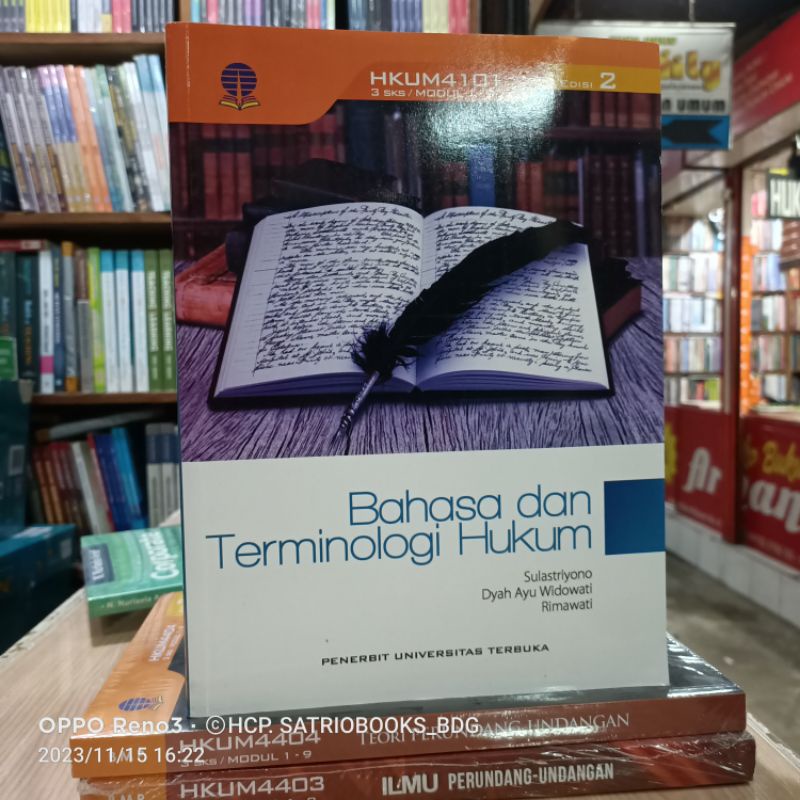 Jual BAHASA DAN TERMINOLOGI HUKUM. EDISI 2. UNIVERSITAS TERBUKA. UT. ORIGINAL. | Shopee Indonesia