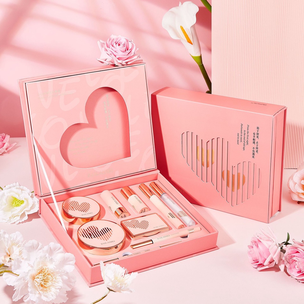 Jual Peralatan Rias Hati Bai Lai Mei 520Kit Lipstik Kotak Hadiah, Bantalan Udara Ulang Tahun ...
