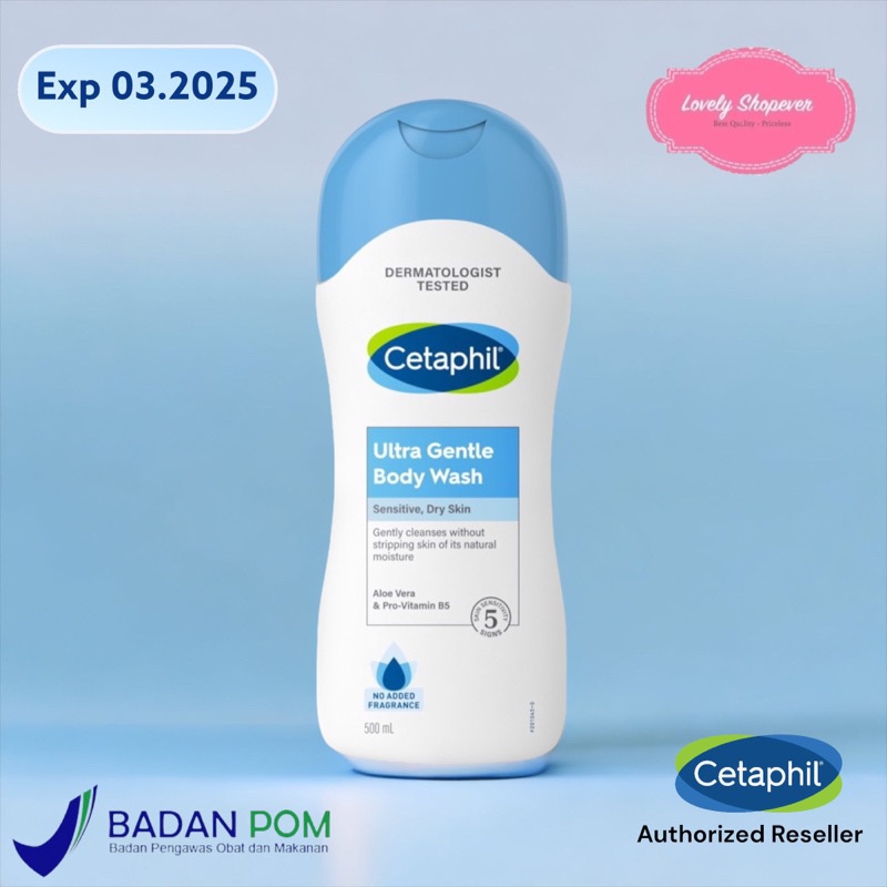 Jual New Cetaphil Ultra Gentle Body Wash Fragrance Free 500 Ml 500Ml ...
