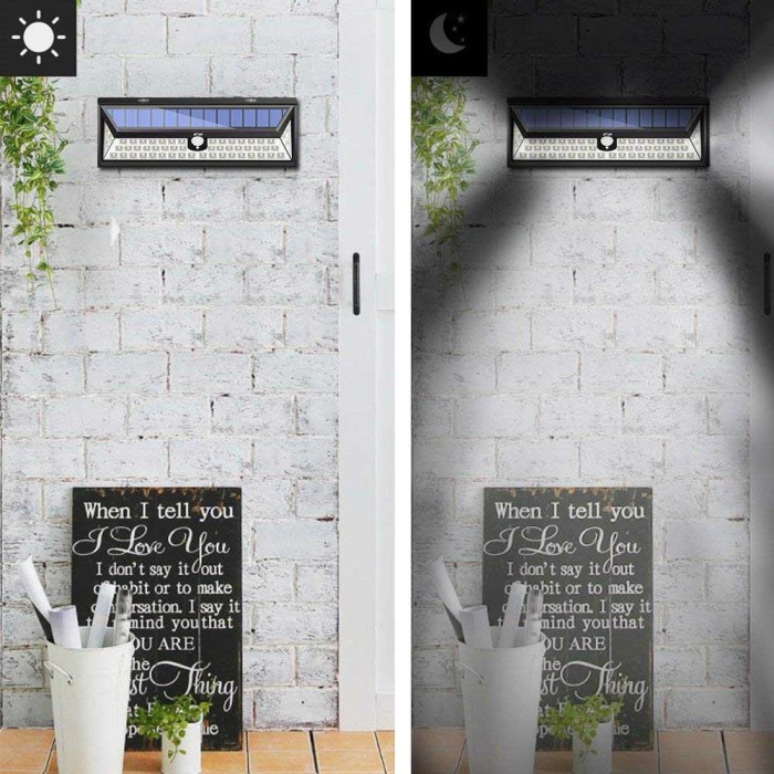 Jual Lampu Taman Dinding Solar Panel Cell Tenaga Surya Sensor Gerak ...