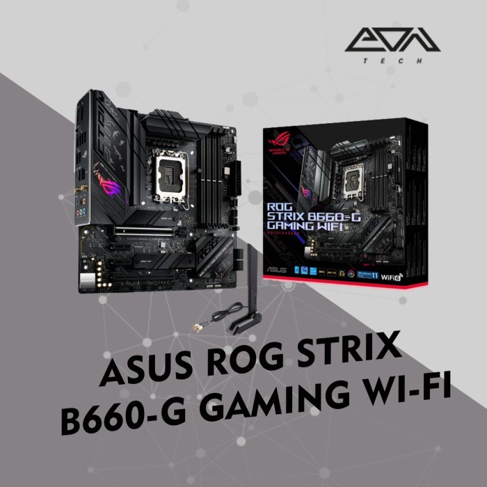 Jual ASUS ROG STRIX B660-G Motherboard GAMING WIFI Intel LGA 1700 mATX ...