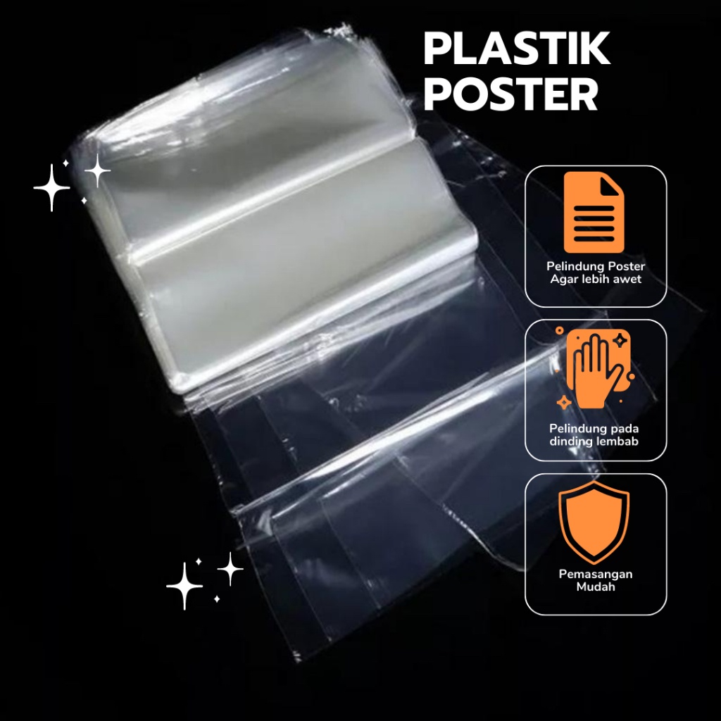 Jual Bu Guru Ria - Plastik Bening Pembungkus Poster Ukuran 40x60 CM ...