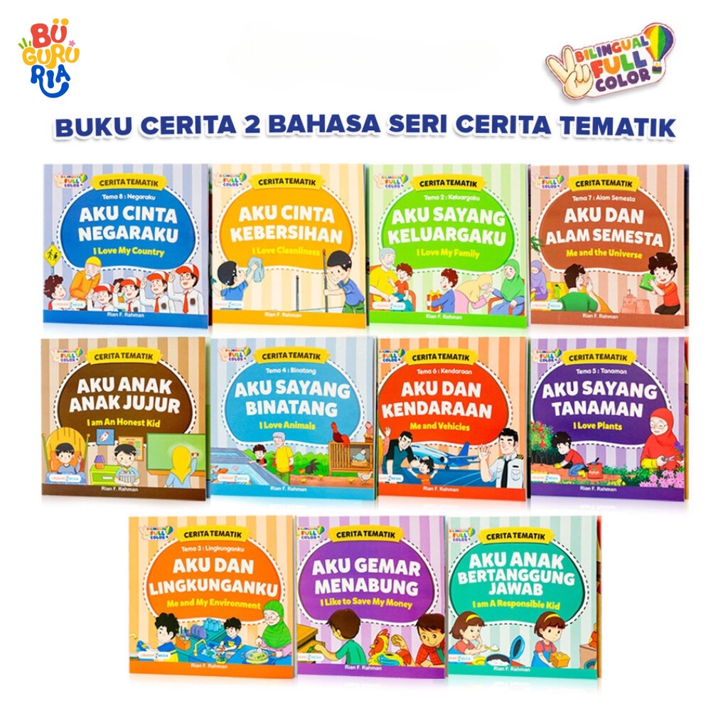 Jual Bu Guru Ria - Buku Cerita Anak Tematik Dual Bahasa Bilingual ...