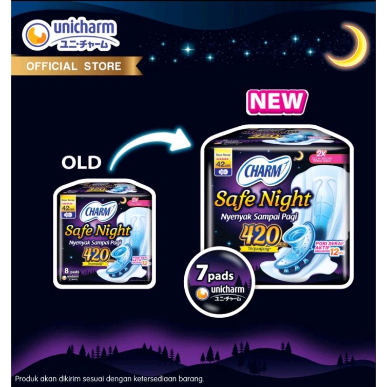 Jual Charm safe night 42 cm wings isi 7 pcs | Shopee Indonesia
