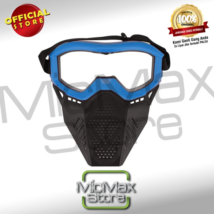 Jual Nerf Rival Tactical Mask Topeng Nerf Red Blue Face Mask Safety ...