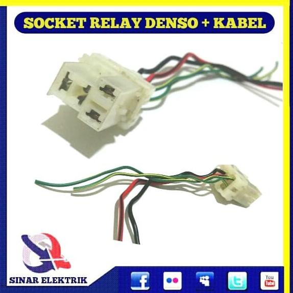 Jual COD!! Socket Soket Relay Denso Biru | Shopee Indonesia