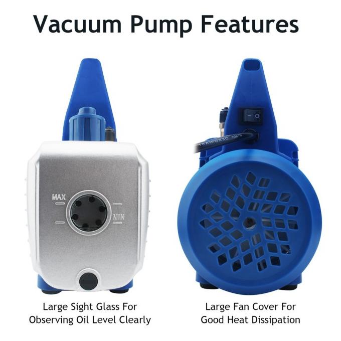 Jual Pompa Vacuum Ac 110V / 220V 3.5 / 4.5 Cfm Singlestage 5 Pa Rotary ...